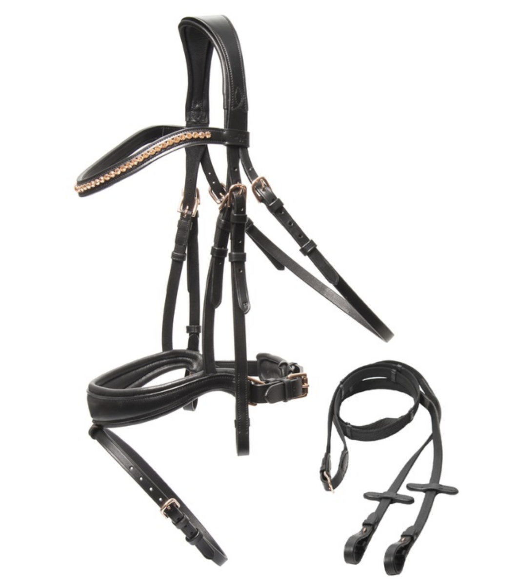 Wahlsten Tagasipööratava Kapsliga Valjad “Rosegold” – AllForHorses